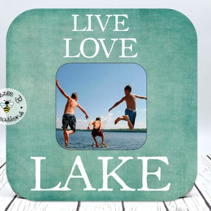 Lake House Picture Frame, Lake Home Gift, Live Love Lake, Lake House ...