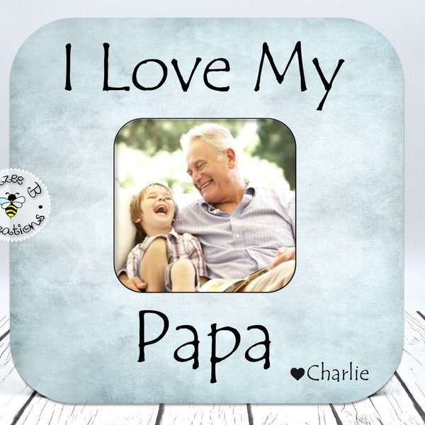 I Love Grandpa Picture Frames - Etsy