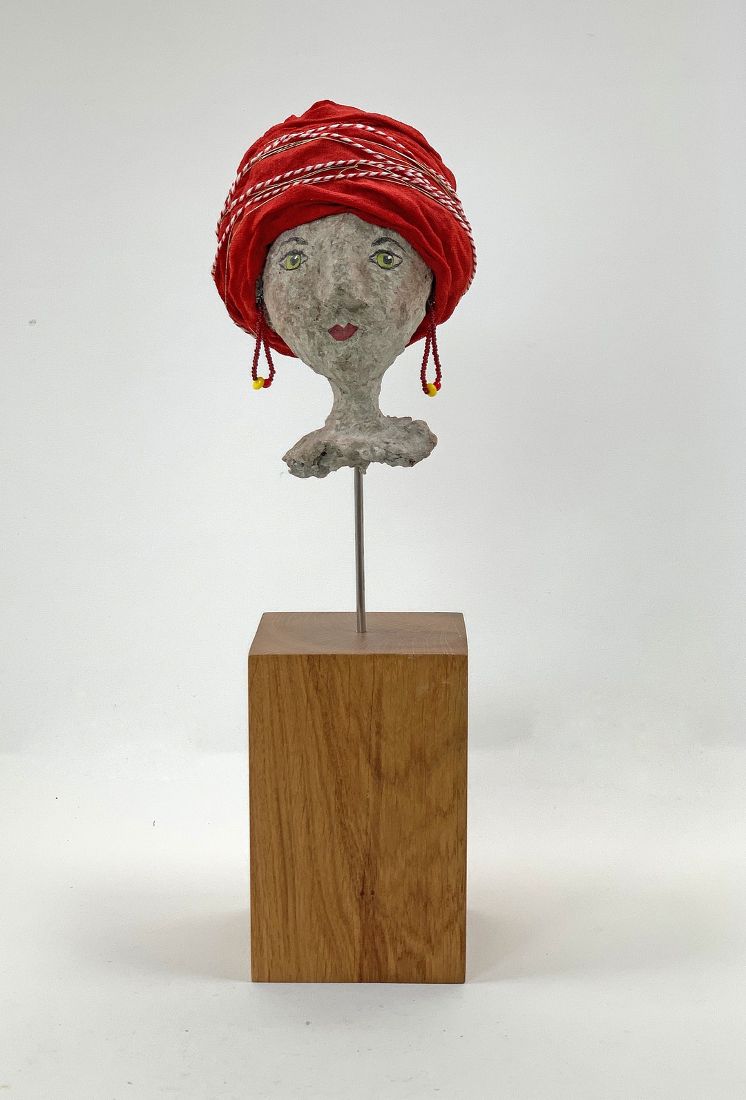 Head/bust - Paper Mache/mixed Media, People of Color, Portrait ...