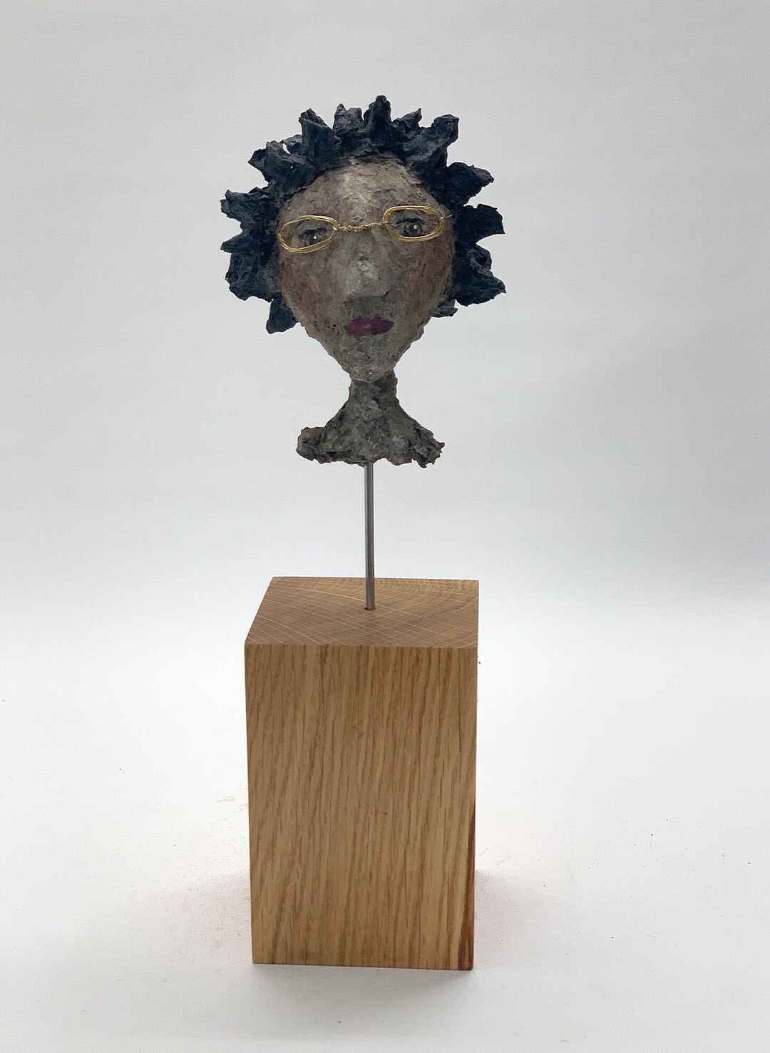 Head/bust Paper Mache/mixed Media, People of Color, Portrait, Sculpture ...