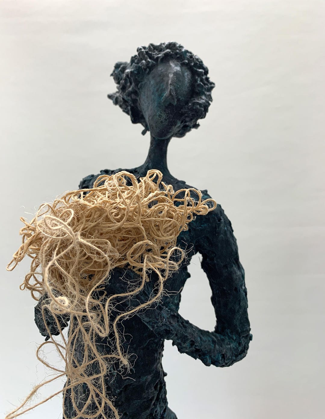 Large Modern Sculpture | Figure 89 Cm Bronze Patina Unique Piece ...