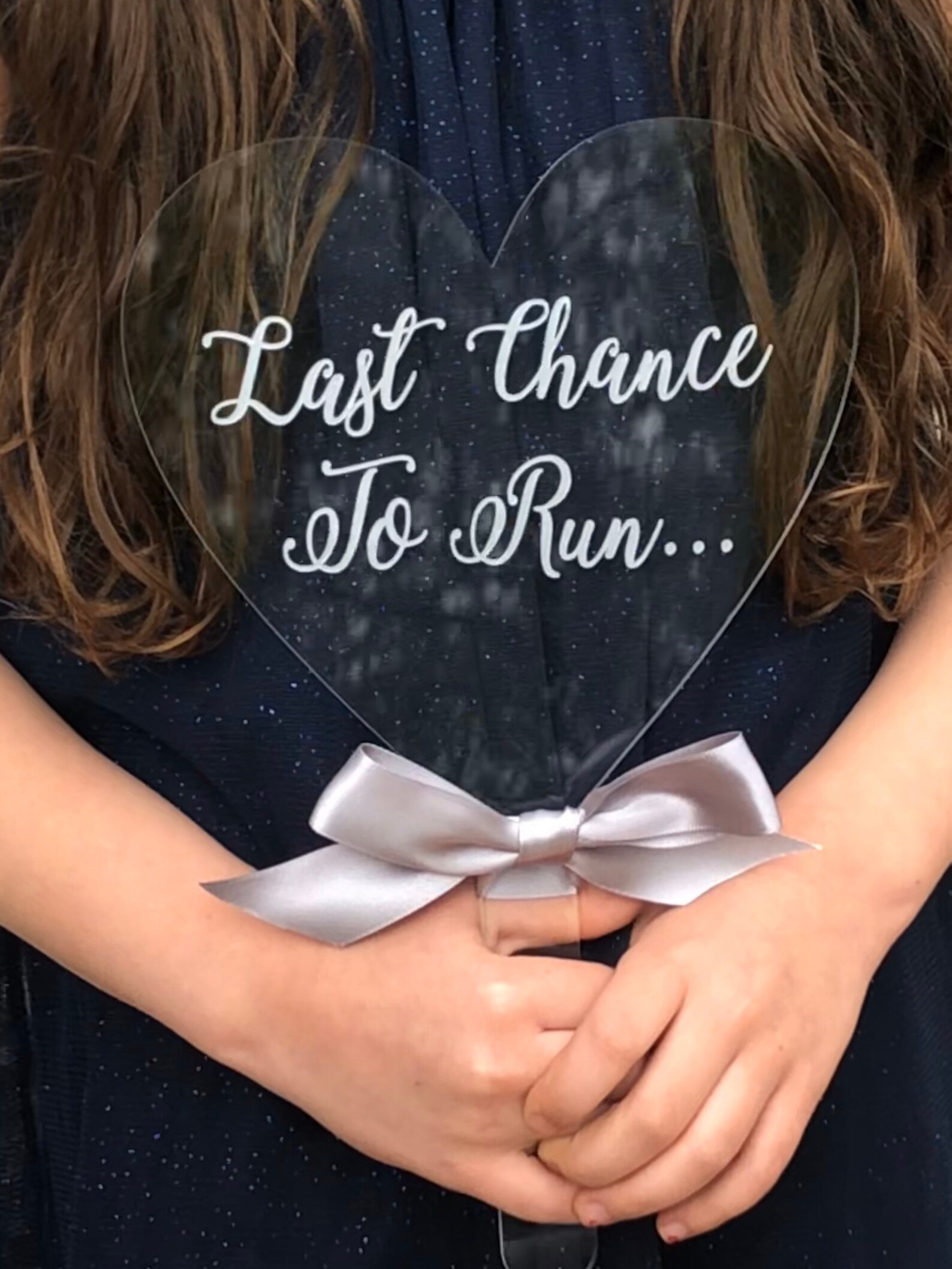 Acrylic Heart Wedding Sign Flower Girl Wand / Page Boy Aisle | Etsy UK