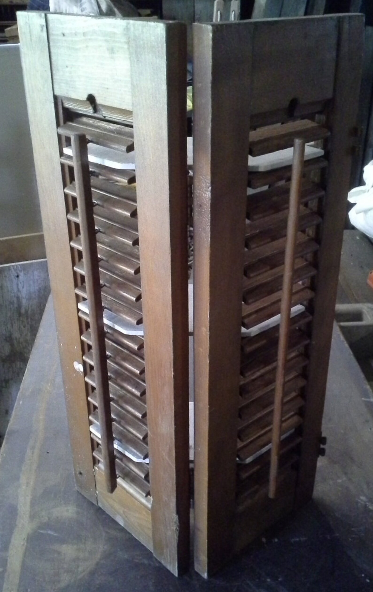 Handmade Corner Shutter Shelves , Most Starting Around 21x9x9, up to 28 ...