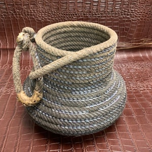 Ranch Rope Canister (utensil)rope Canister, Vase or Wine - Etsy