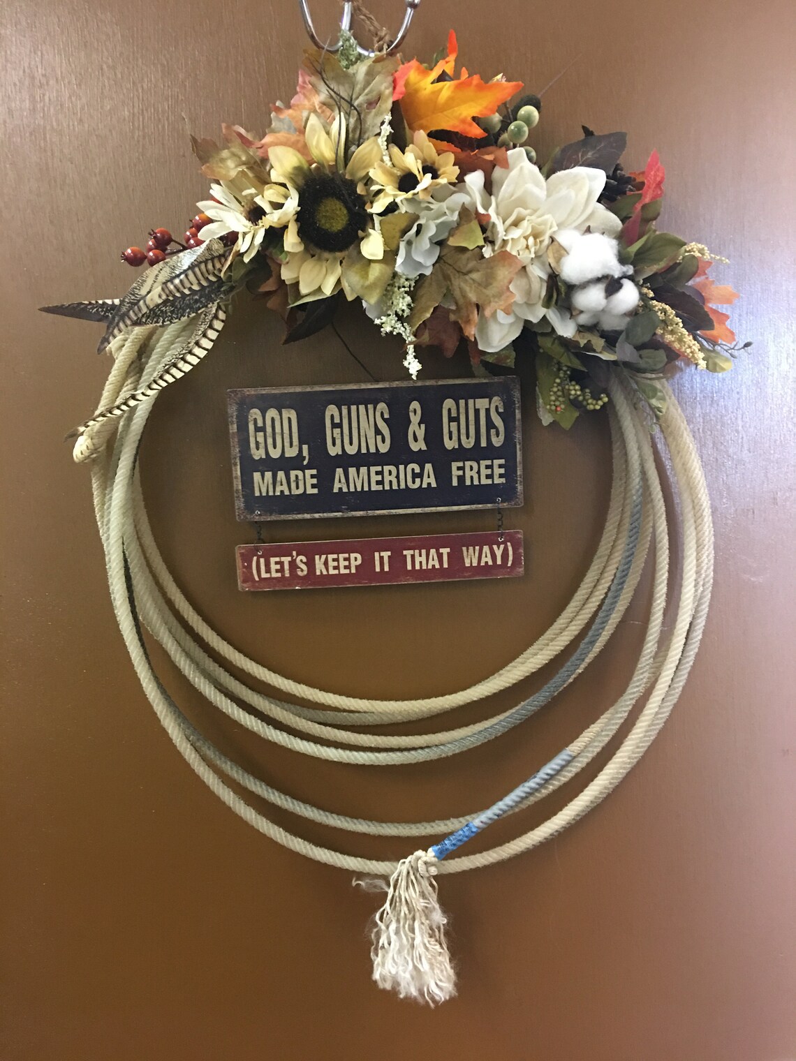 Wreath Everyday Cowboy Rope Wreath - Etsy