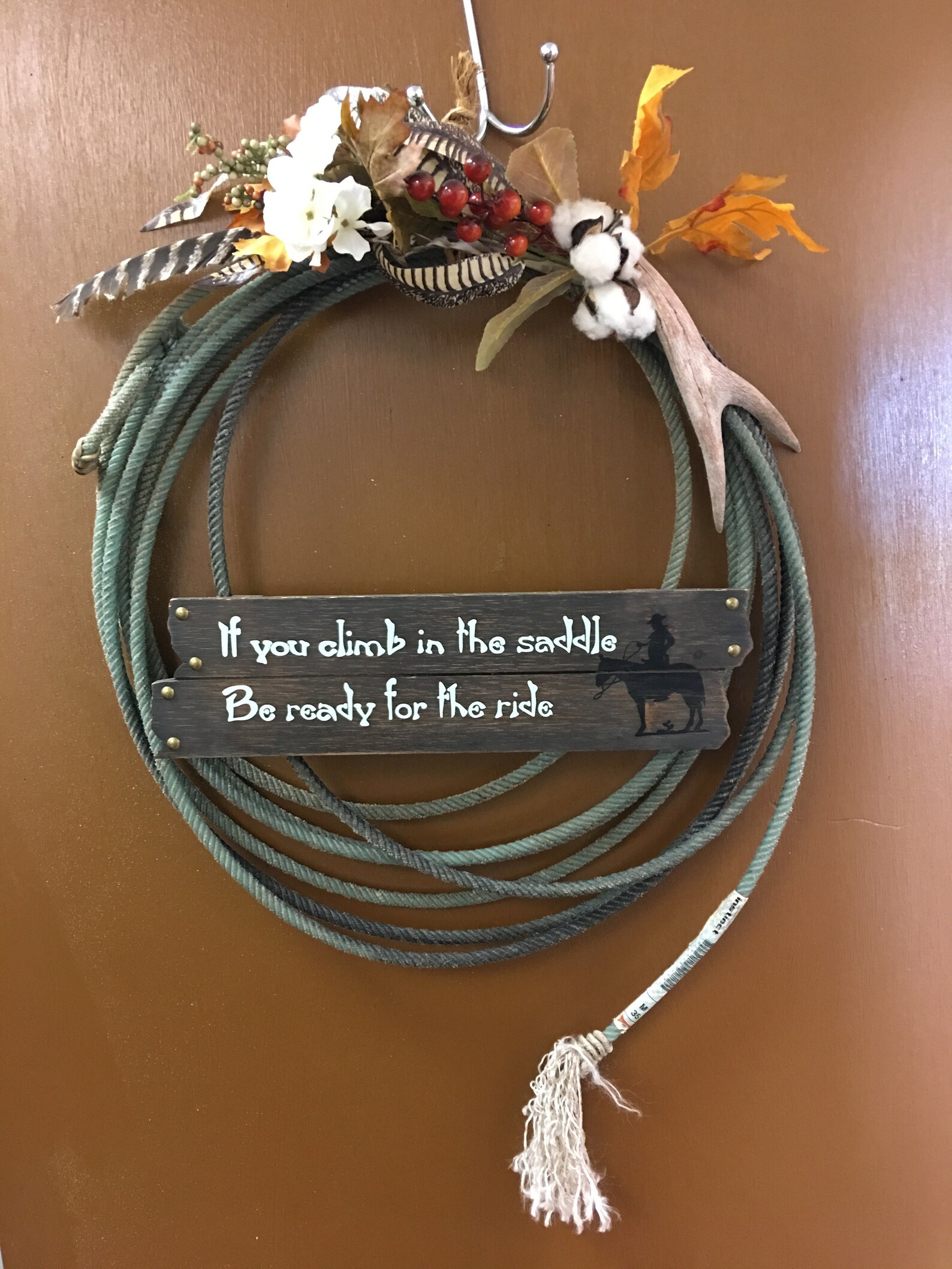 Wreath, Everyday Cowboy Rope Wreath - Etsy