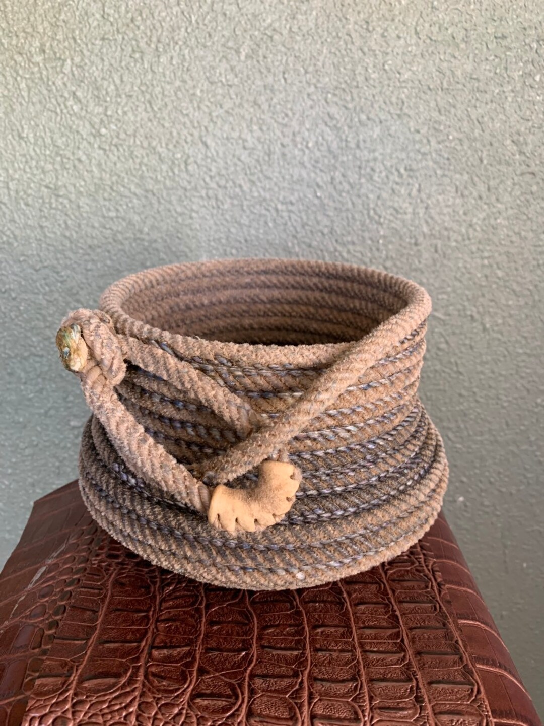 Ranch Rope Basket/bowl, Various Designs - Etsy