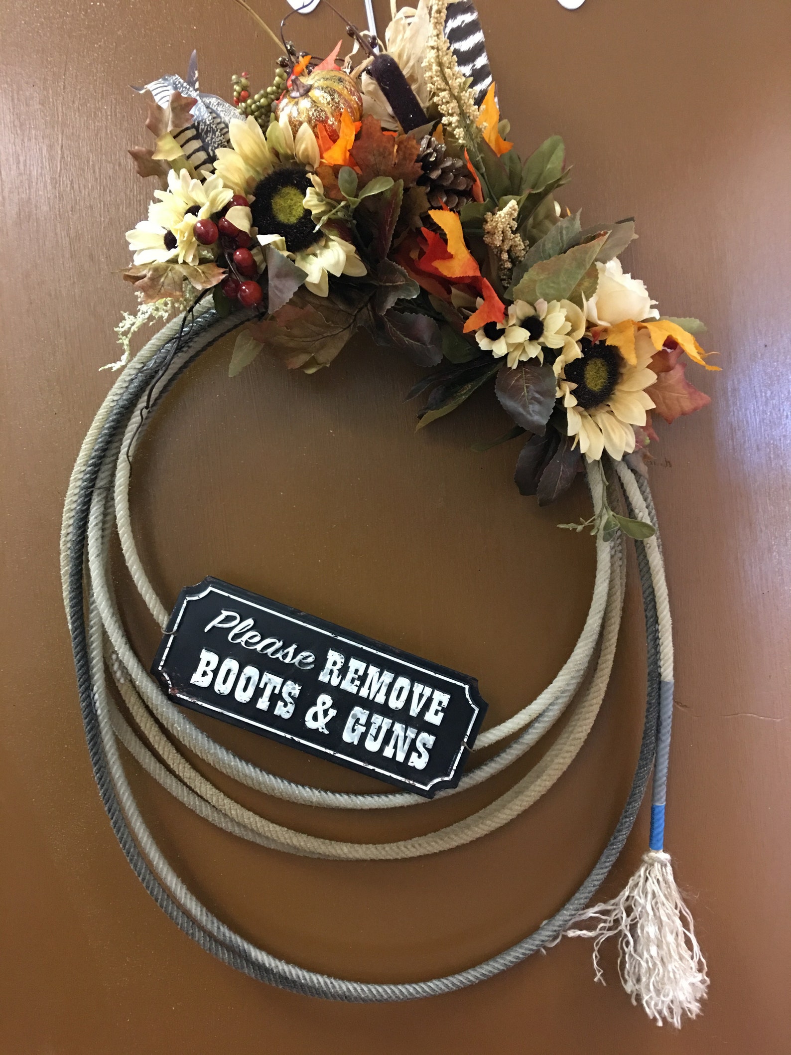 Wreath, Everyday Cowboy Rope Wreath - Etsy