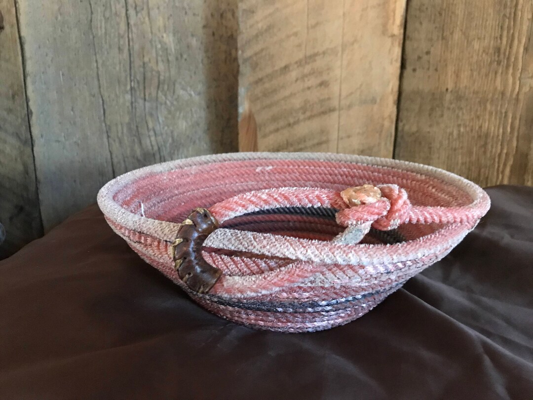 Ranch Rope Basket/bowl, Various Designs - Etsy