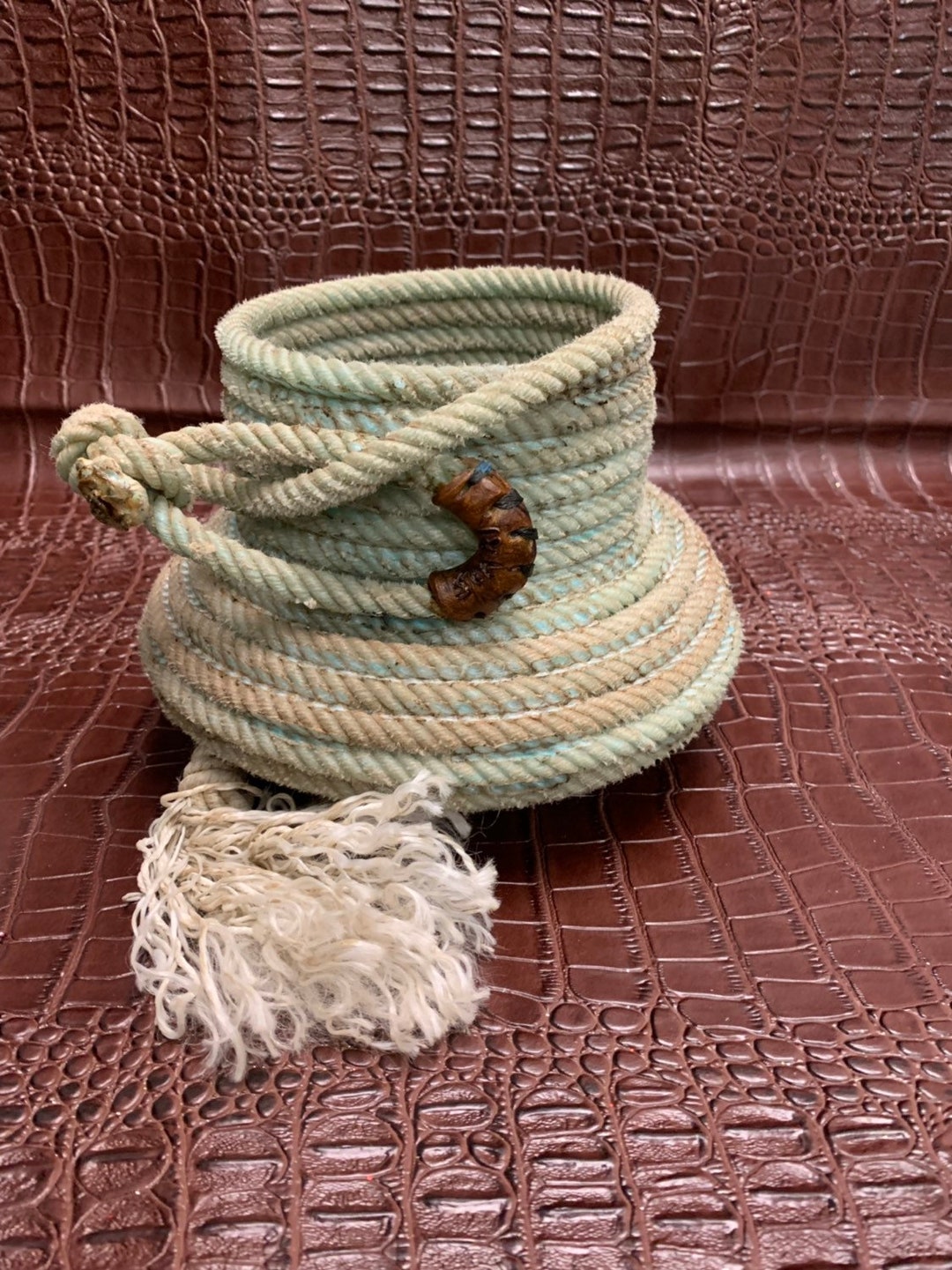 Ranch Rope Canister (utensil)rope Canister, Vase or Wine - Etsy