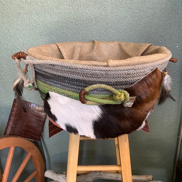 Lariat Rope Basket - Etsy