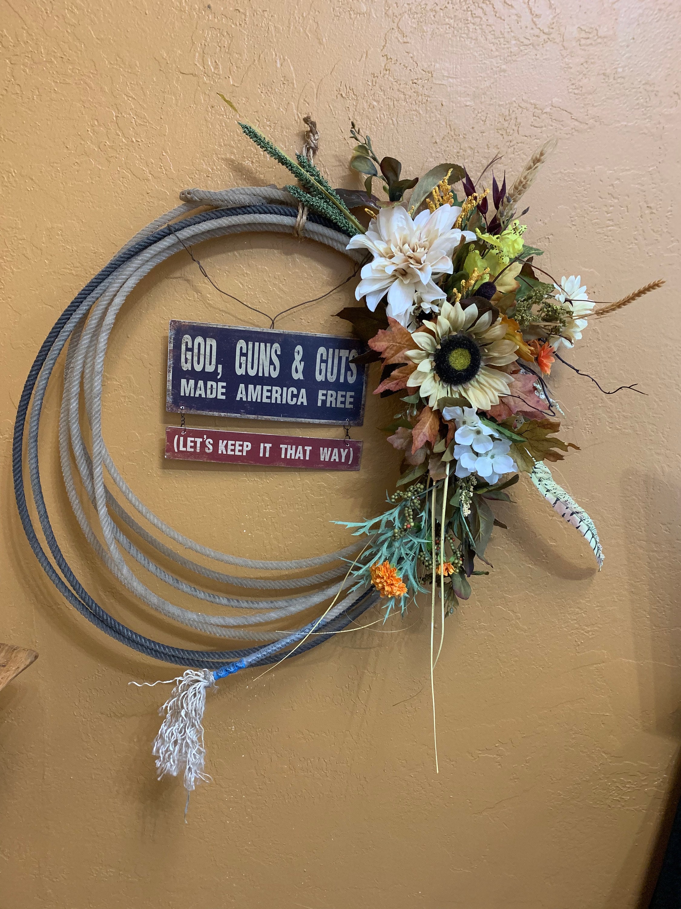 Wreath, Everyday Cowboy Rope Wreath - Etsy