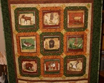 Wildlife quilt | Etsy