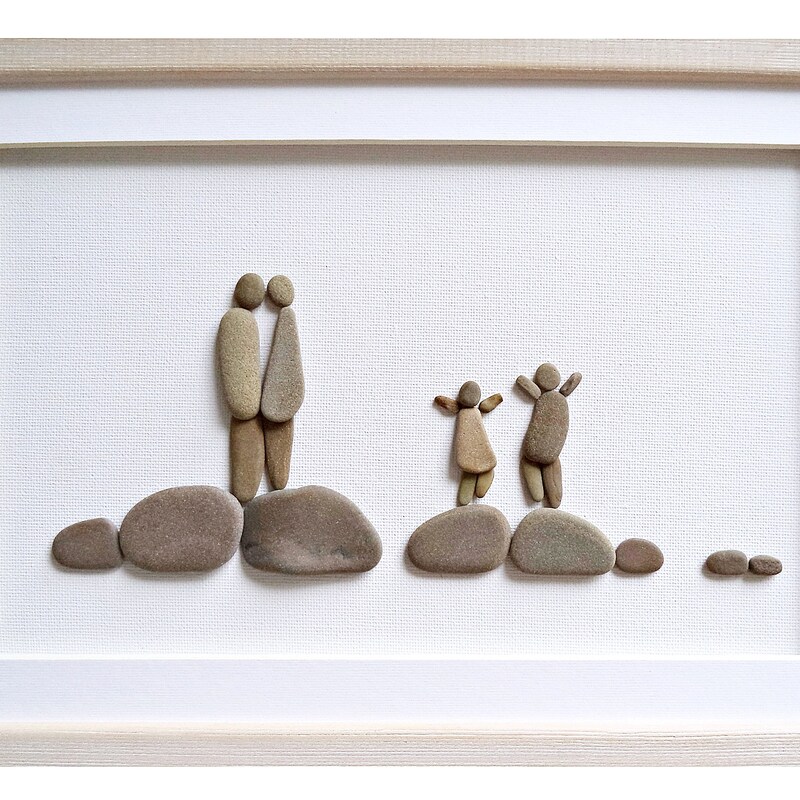 Family Stones Wall Art - Etsy