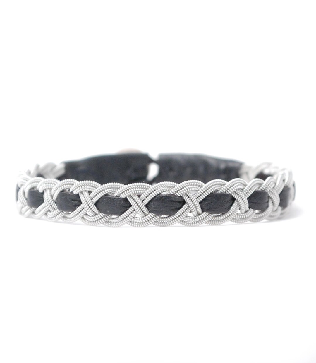 Swedish Sami Bracelet of Pewter Thread With 4 % Silver, and Reindeer ...