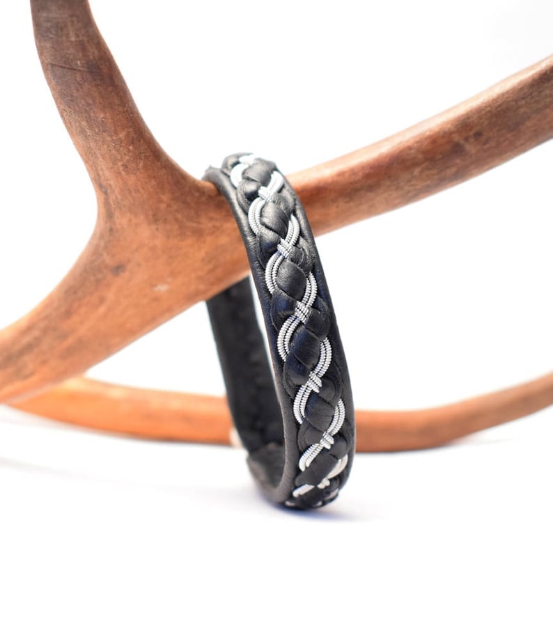 Swedish Sami Bracelet of Pewter Thread With 4 % Silver and - Etsy