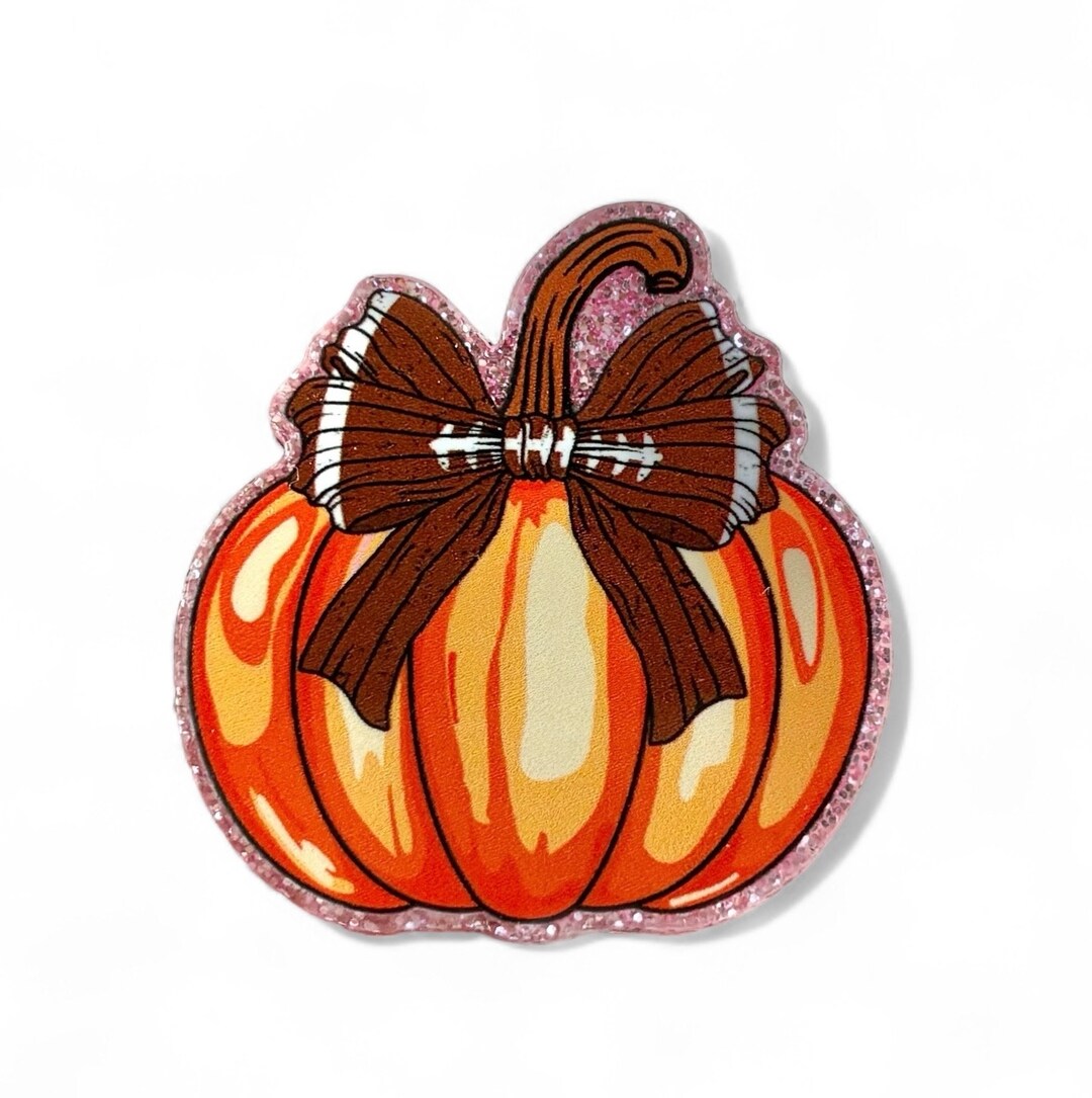 Football Pumpkin Acrylic Resins - Fall Pumpkin - Embellishement ...