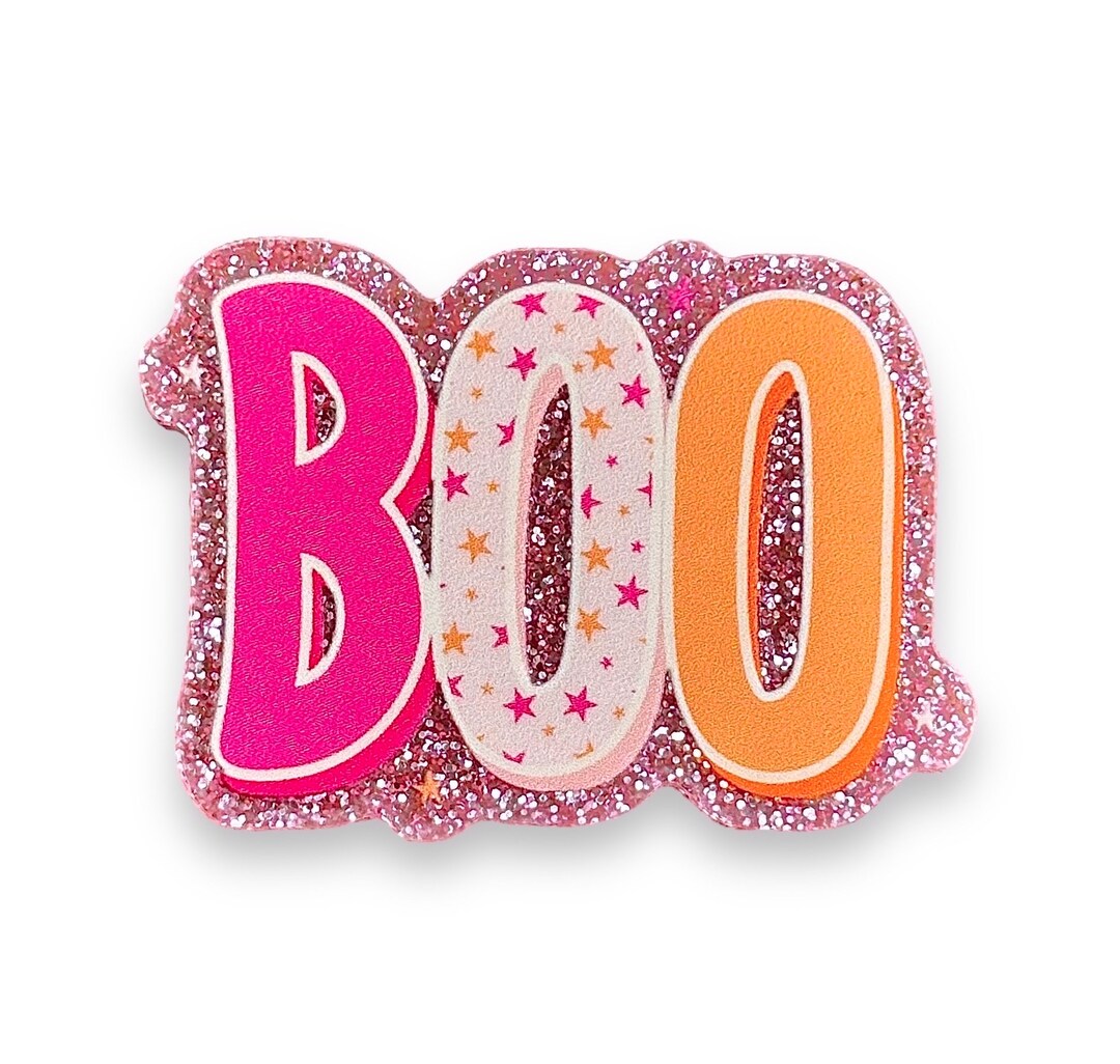 Halloween Boo Acrylic Resins - Ghost - Embellishement - Embellishment ...