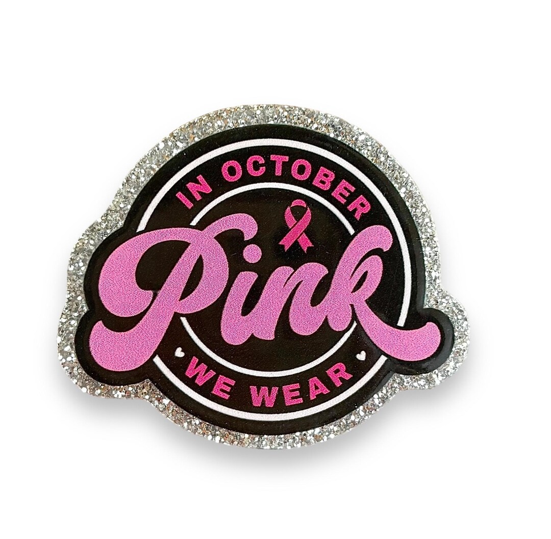 Breast Cancer Acrylic Resins - Medical - Glitter - Embellishement - 4 ...
