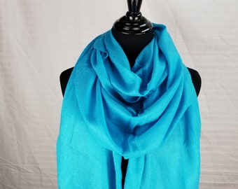Cyan Scarf | Etsy