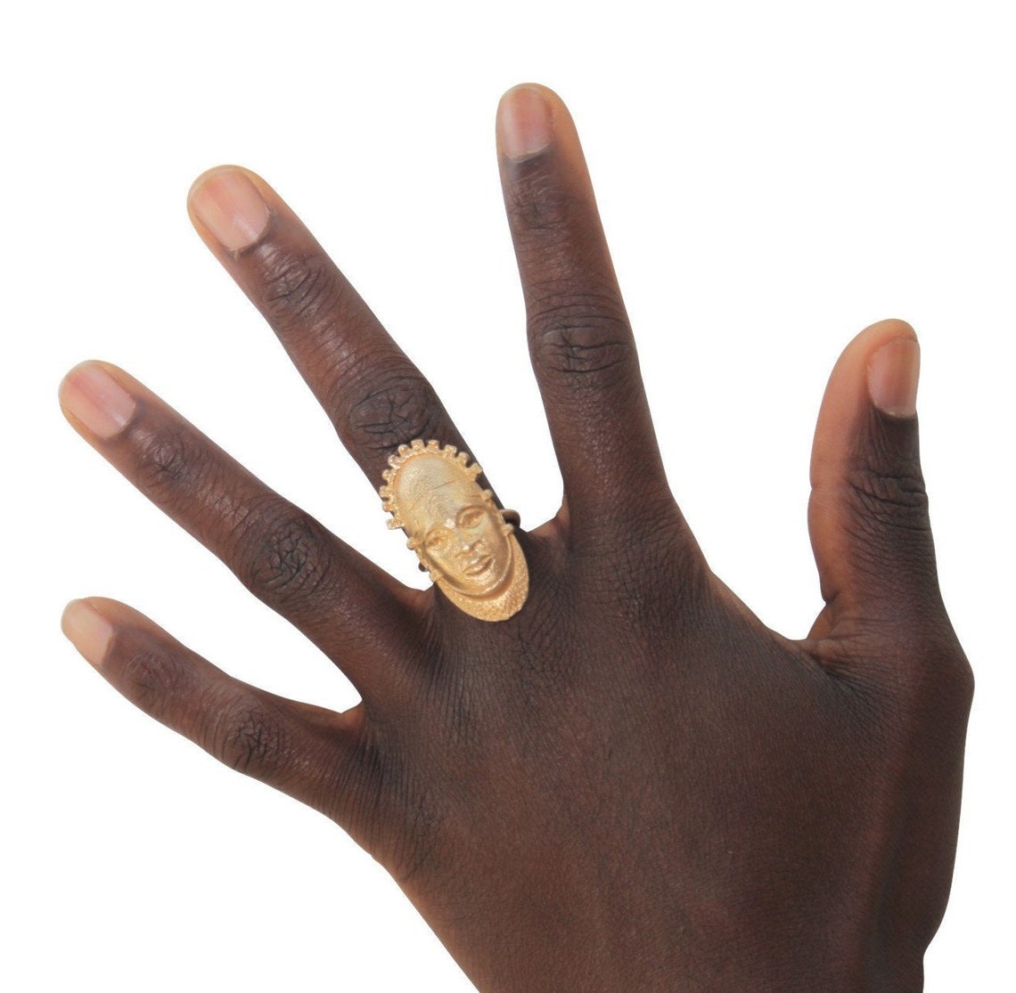 African Heritage Iyoba Idia Ring - Bronze (unisex and Adjustable) - Etsy