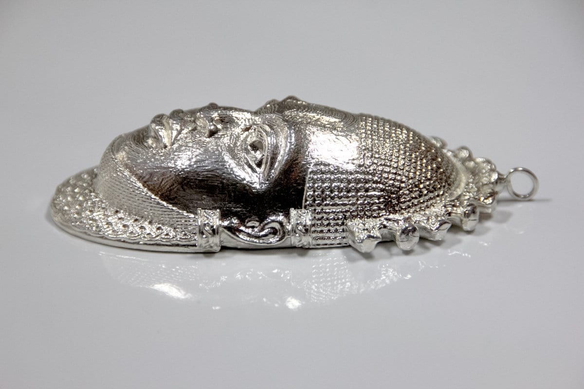 Iyoba Idia Mask Oversize Sterling Silver (hallmarked) Pendent - Etsy