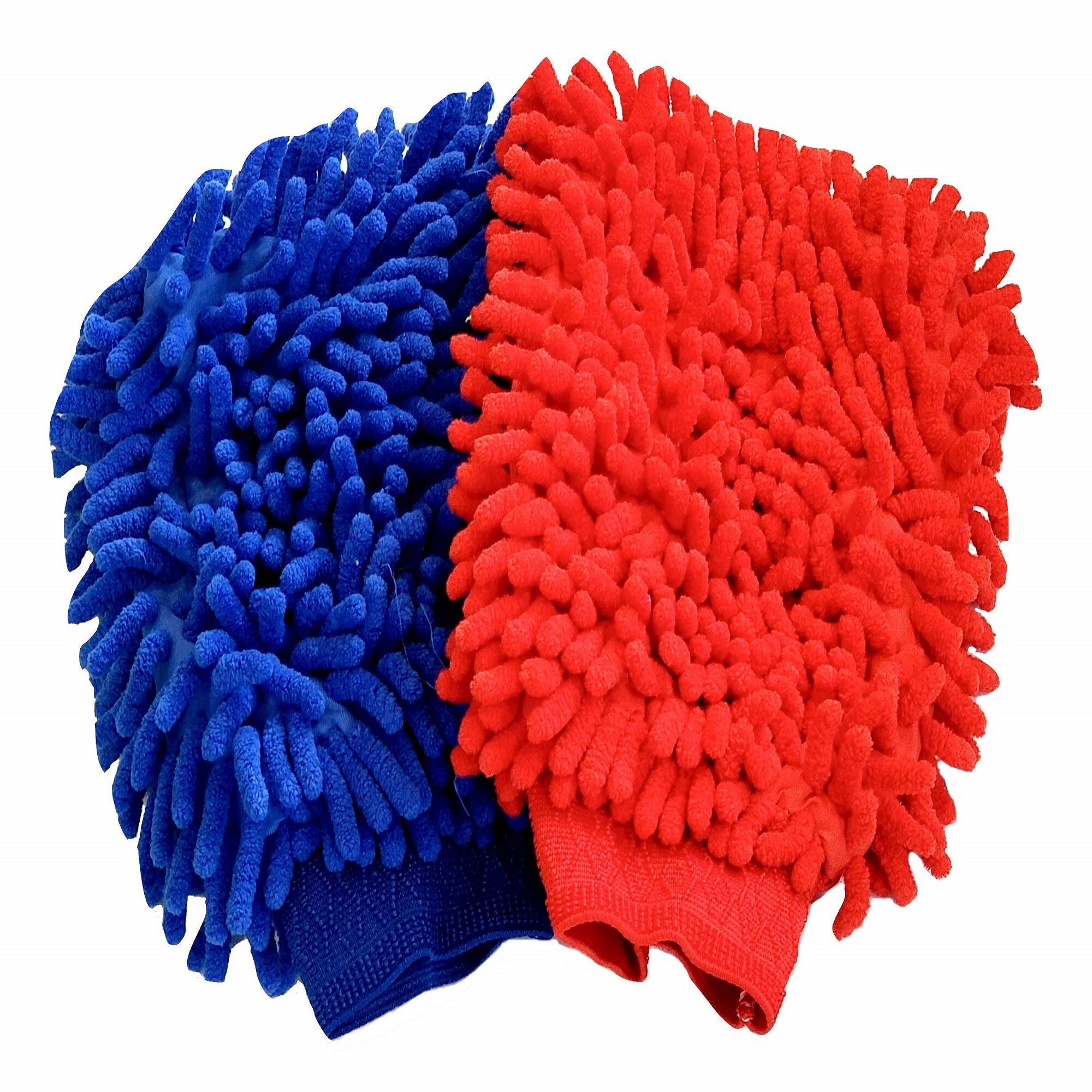 Microfiber House Cleaning and Car Wash Mitts - Double Sided Microfiber ...
