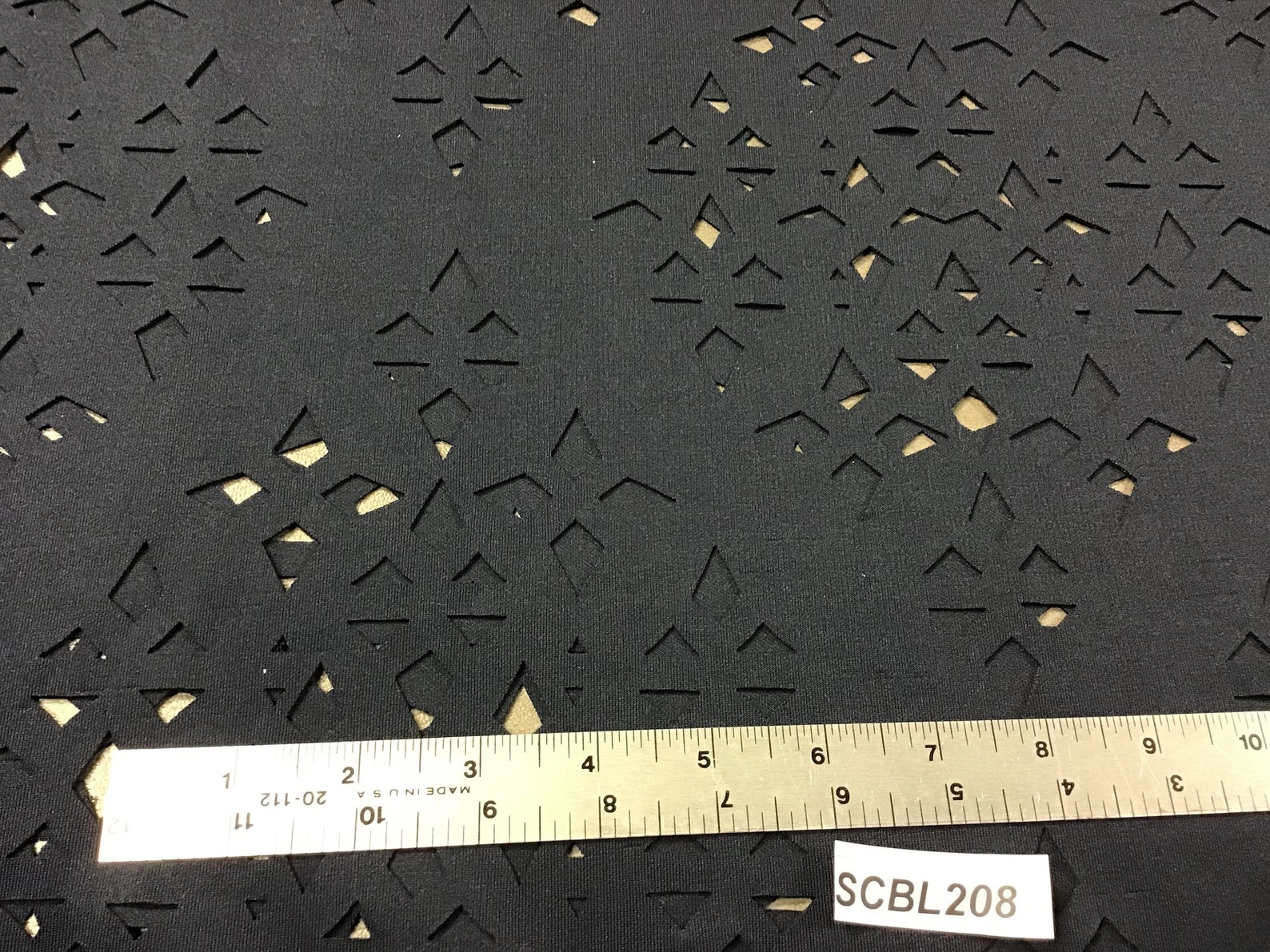 Laser-cut Scuba Knit Neoprene NAVY BLUE Fabric Scuba Fabric | Etsy