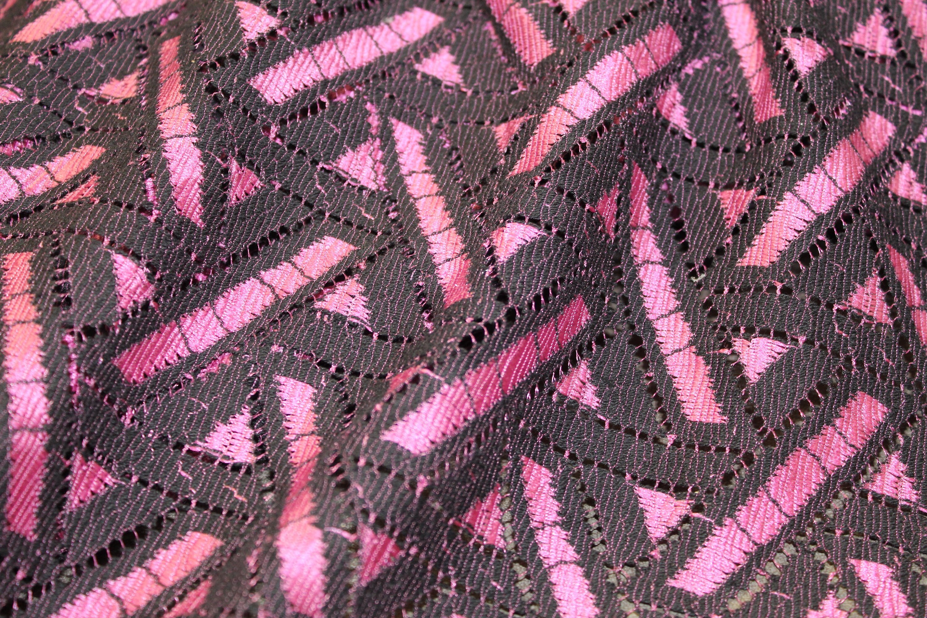 Black and Pink Lace Print | Etsy