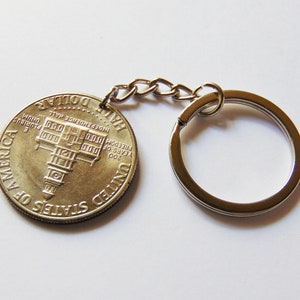 Kennedy Coin Keychain - 1776-1976 Half Dollar Commemorative Coin USA ...