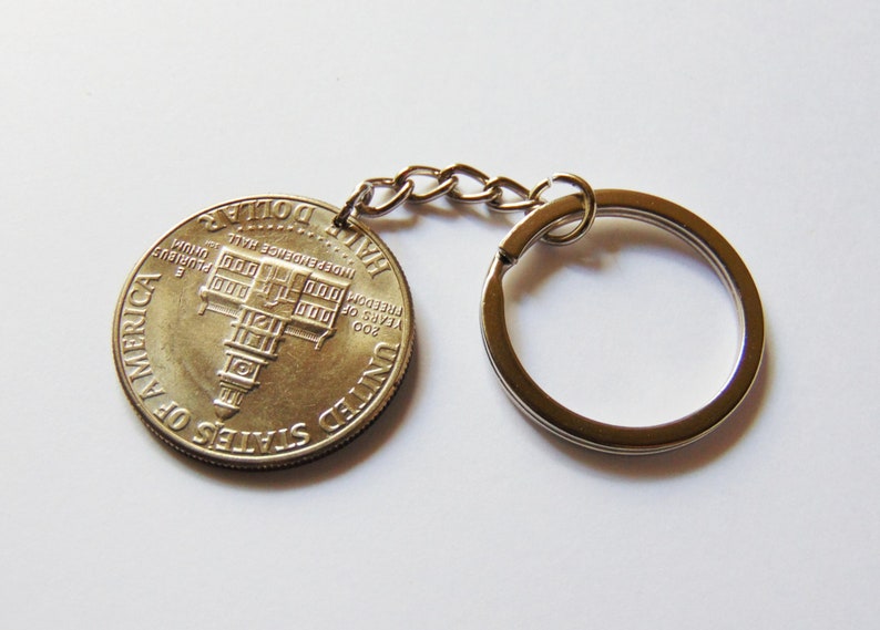 Kennedy Coin Keychain 1776-1976 Half Dollar Commemorative - Etsy