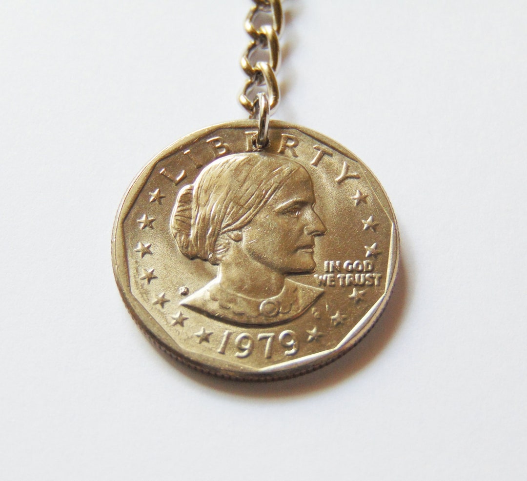 Susan B. Anthony Coin Keychain - 1979 One Dollar Coin United States ...