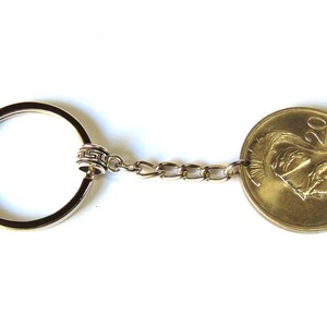 Athena Coin Keychain - 1973 Twenty Drachma Coin Greece – Goddess Athena ...