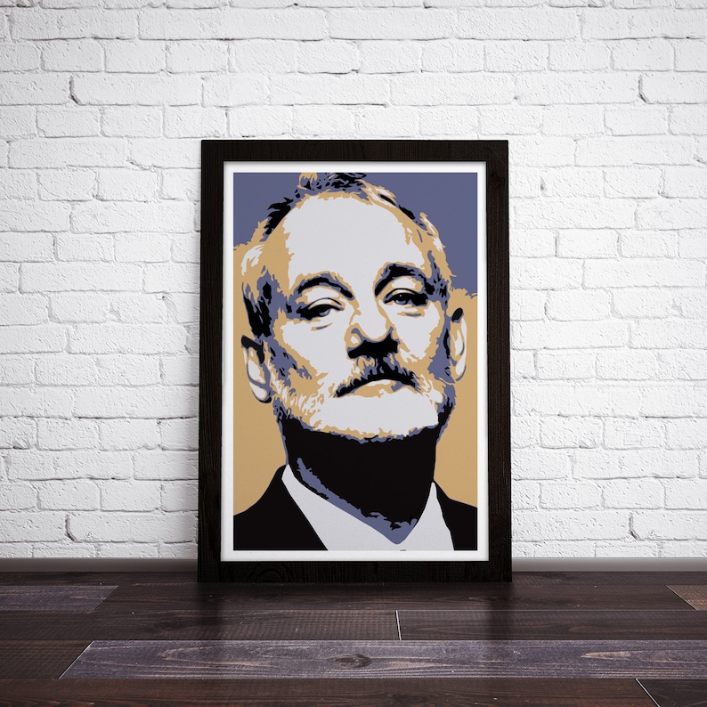 Bill Murray Portrait Modern Art Print | Etsy