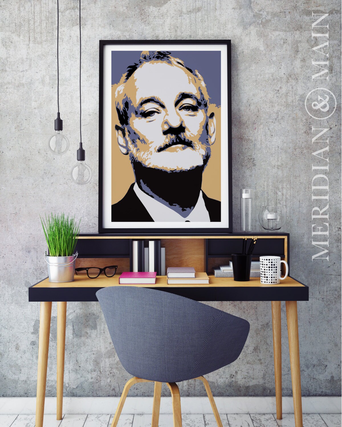 Bill Murray Portrait Modern Art Print | Etsy