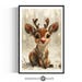 Rudolph Print, Cute Christmas Reindeer Portrait (digital Download) - Etsy