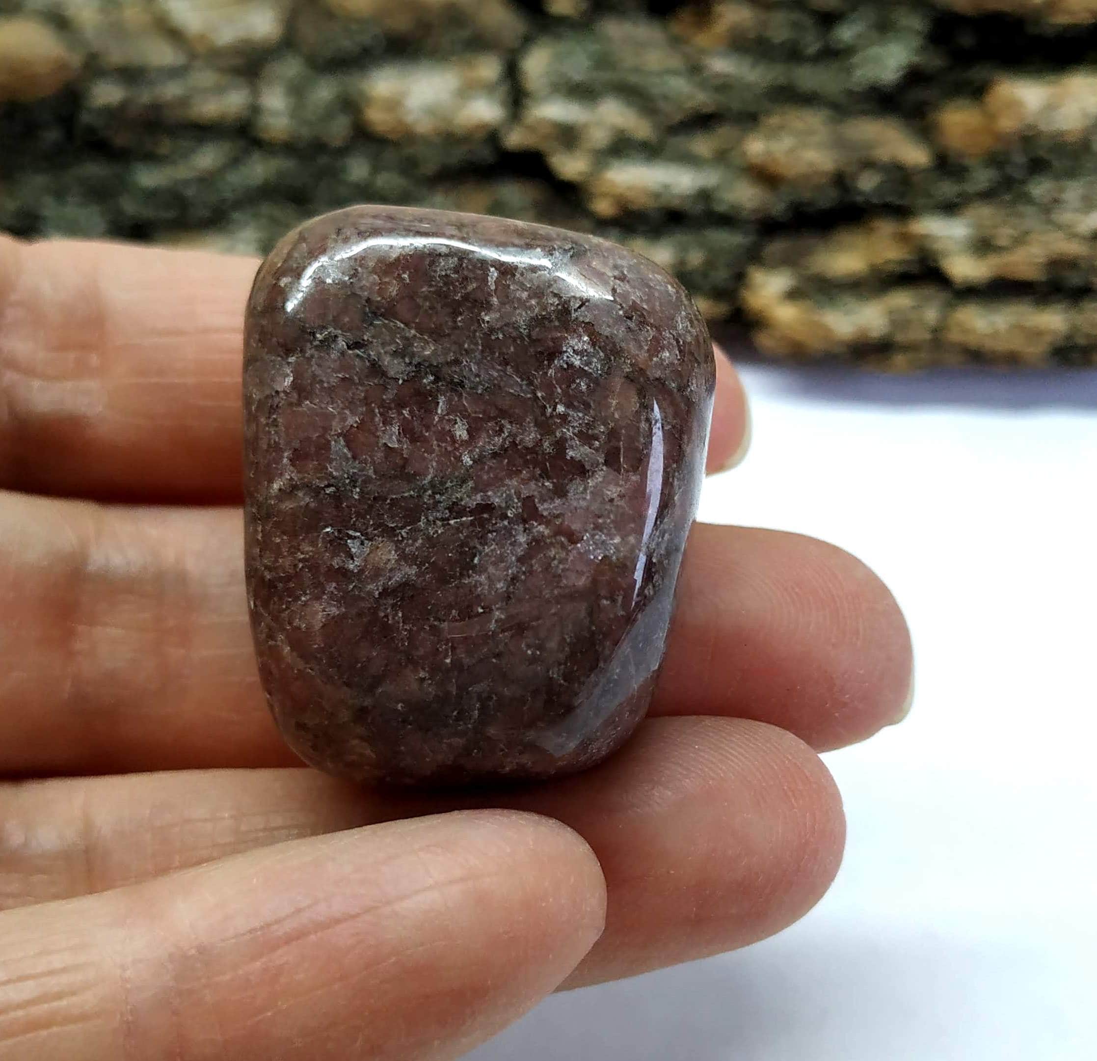 Rhodonite stone Natural rhodonite Rhodonite crystal Tumbled | Etsy