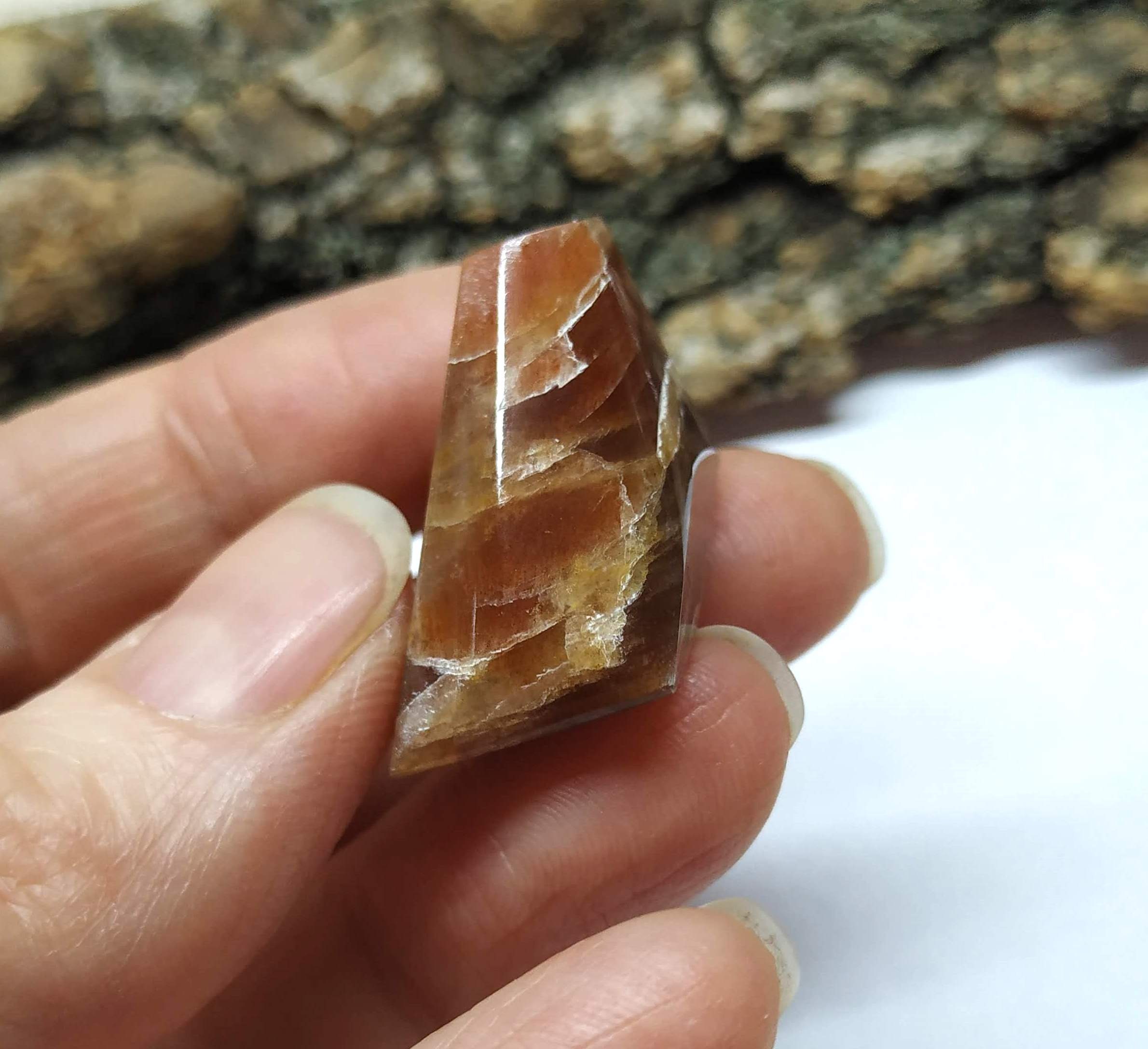 Sunstone crystal Fire Sunstone Natural sunstone Polished | Etsy