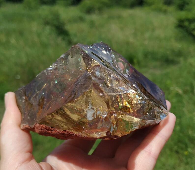 Raw citrine Citrine crystal Big citrine Mineral Specimen | Etsy