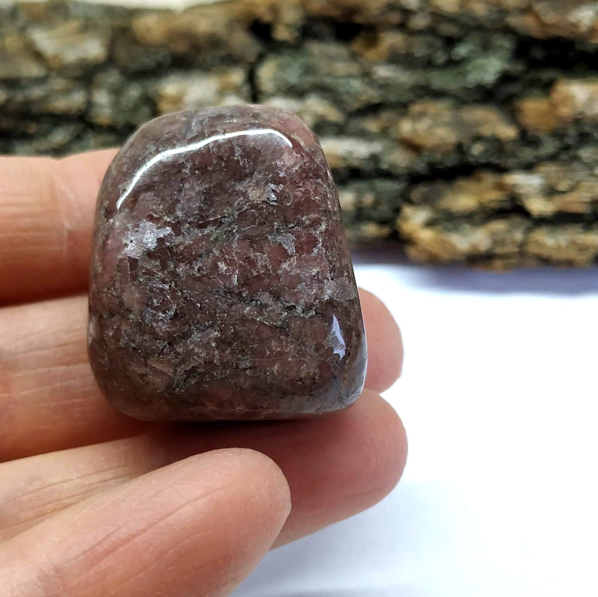 Rhodonite stone Natural rhodonite Rhodonite crystal Tumbled | Etsy