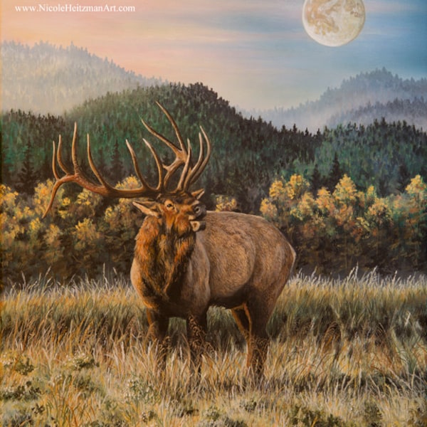 Elk Painting - Etsy