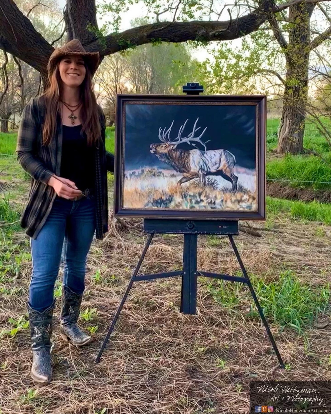 September Storm Bull Elk Print Painting Father's Day Gift - Etsy