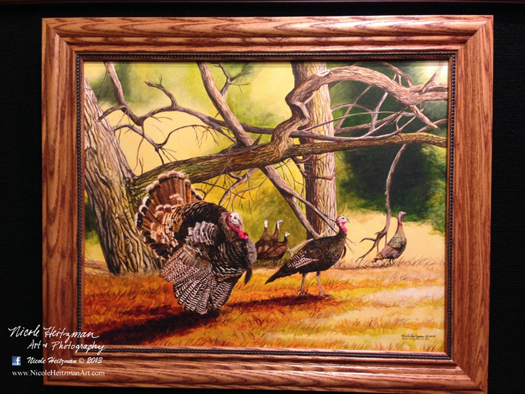 Turkey Hunting Painting