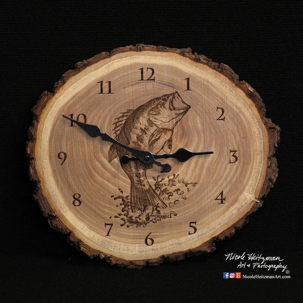 Wood Clock - Etsy