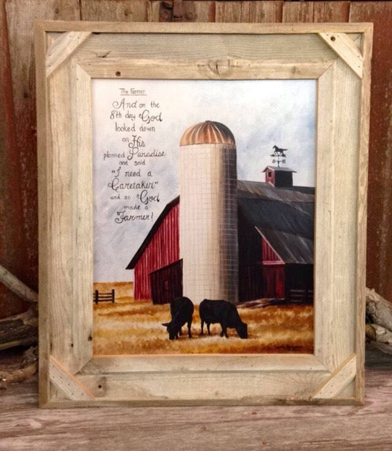 Farmer Saying Fathers Day Gift for Dad Farm Print Farming Art Barn Farm ...