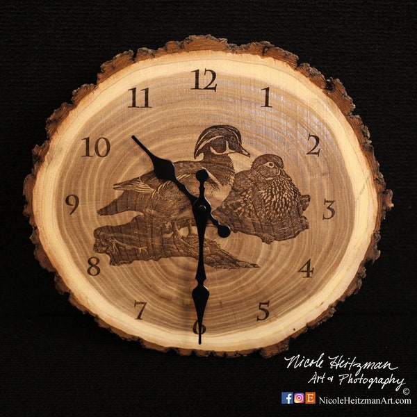 Wood Clock - Etsy