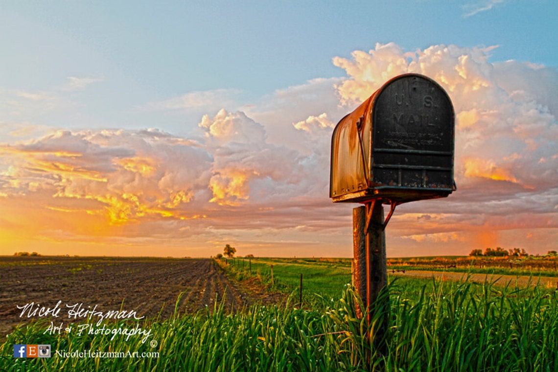 Farm Photo Old Mailbox Photography HDR Photography Rural Country ...