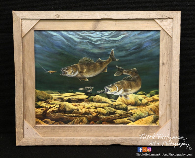 Anticipated Catch Walleye Print Fish Art Walleye Painting Gift - Etsy