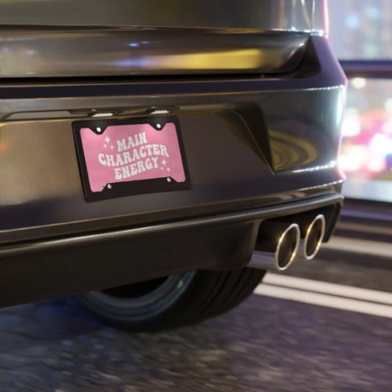 Main Character Front License Plate, Front Car Tag, Funny License Plate ...