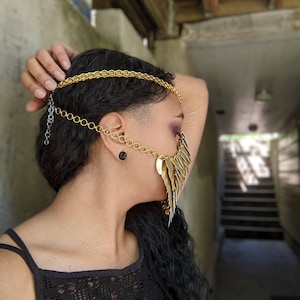 Scale Mail Face Mask, Flashy Elegant Covid Gear, Clad in Armor, Dragon ...